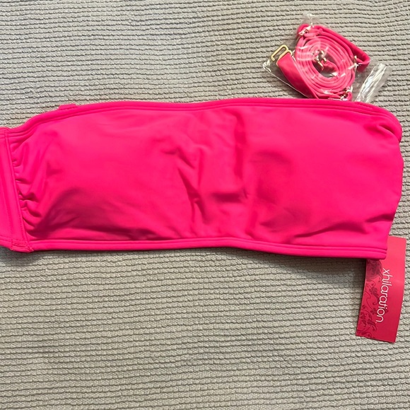 Xhilaration | Swim | Hot Pink Square Neck Bikini Swim Top | Poshmark